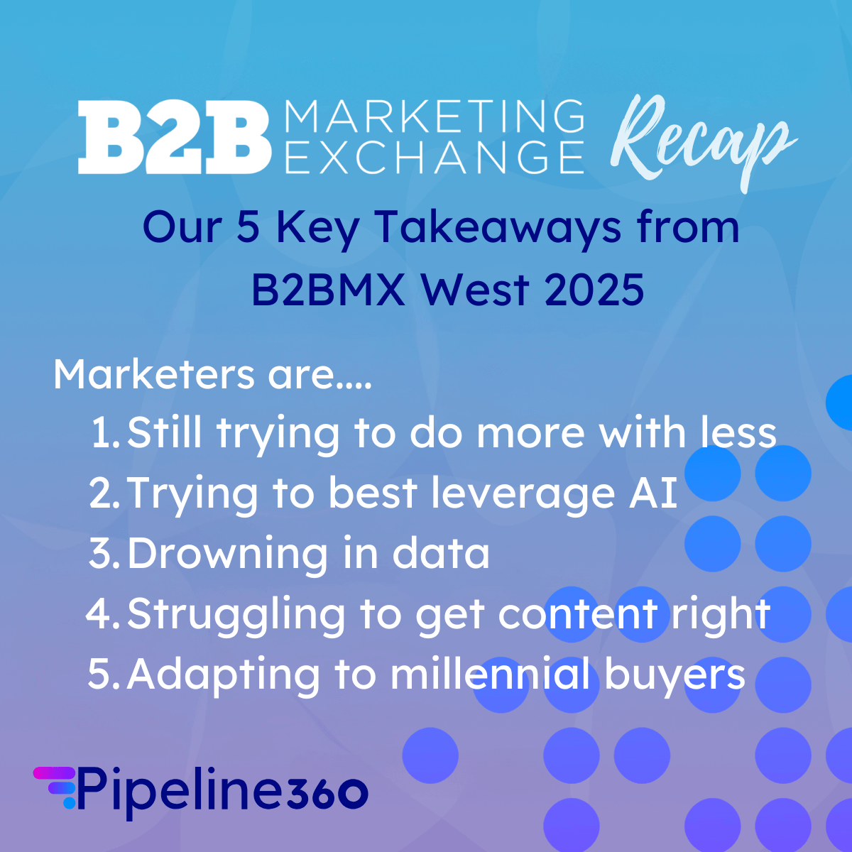 Highlights from B2BMX West 2025: 5 Key Takeaways | Pipeline360
